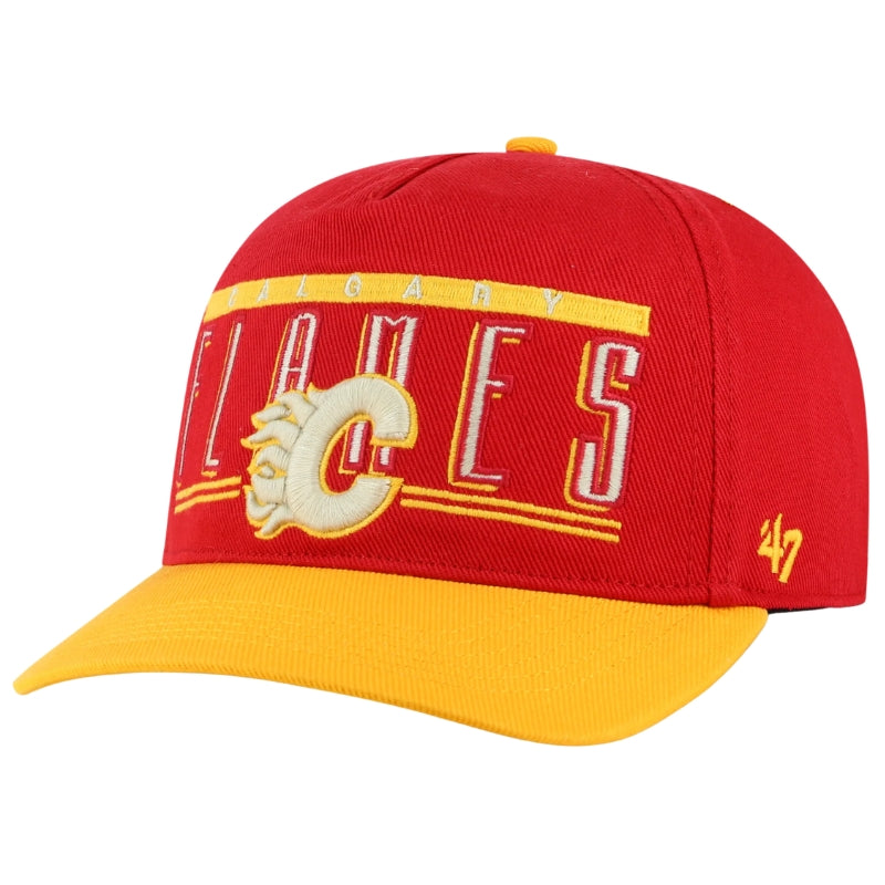 '47 NHL Double Header Baseline Hitch Snapback Hat Calgary Flames – Time ...