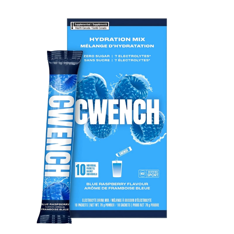 CWENCH Blue Raspberry Hydration Mix Box - 10ct – Time Out Source For Sports
