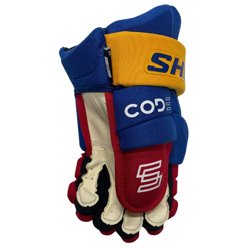 Sherwood Code Encrypt Pro Hockey Gloves NJD RR 22 - Sr – Time Out ...