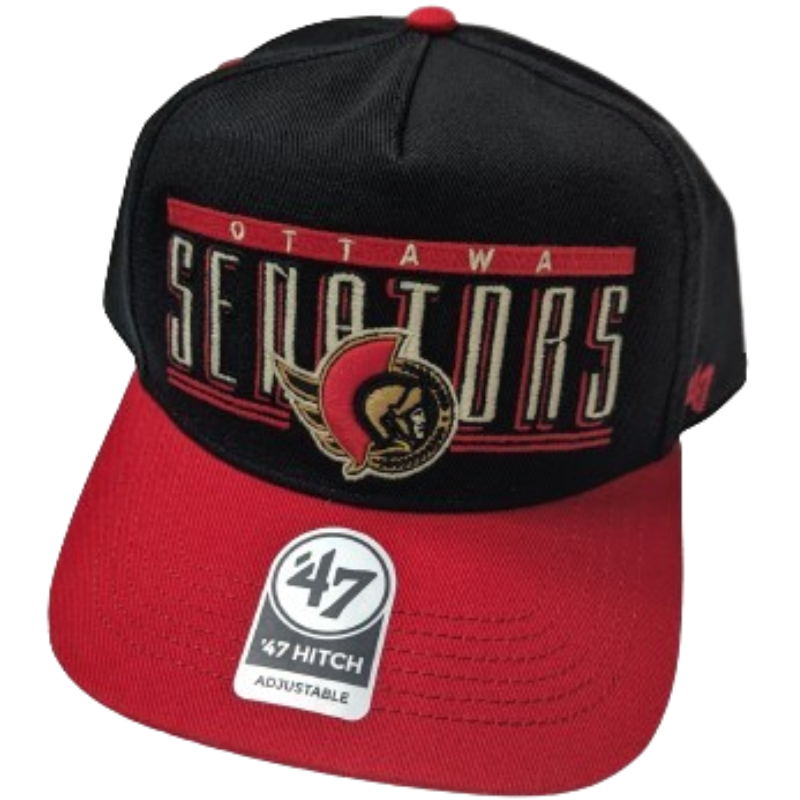 '47 NHL Double Header Baseline Hitch Snapback Hat Ottawa Senators ...