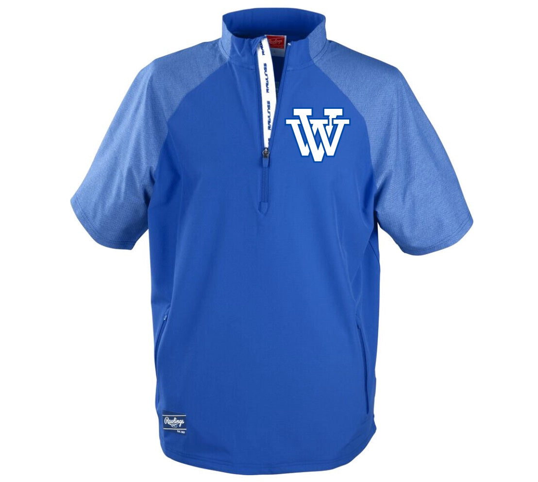 Rawlings ColorSync Short Sleeve Cage Jacket- Small Logo- Adult – Time ...