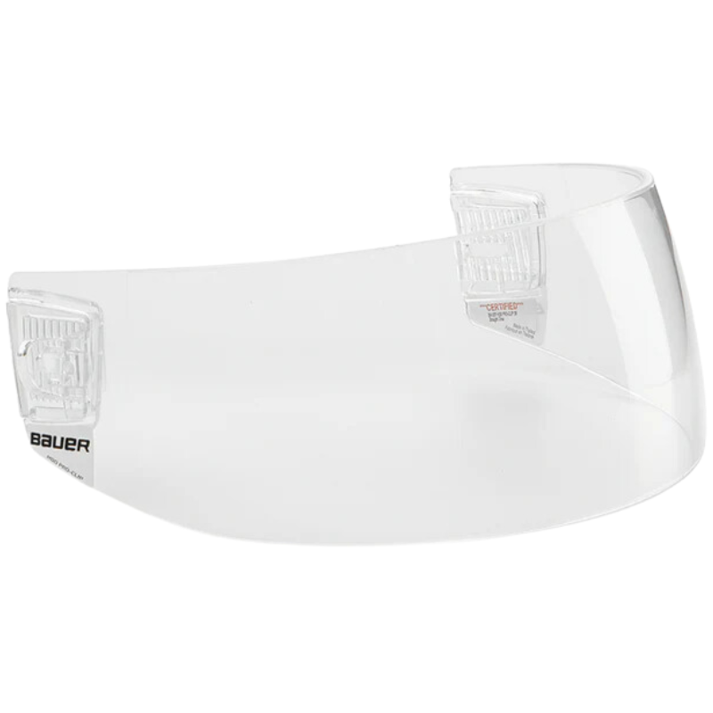 Bauer Pro-Clip Straight Clear Hockey Visor – Time Out Source For Sports